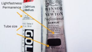 How To Read a Paint Tube Label Easily - ezeeart